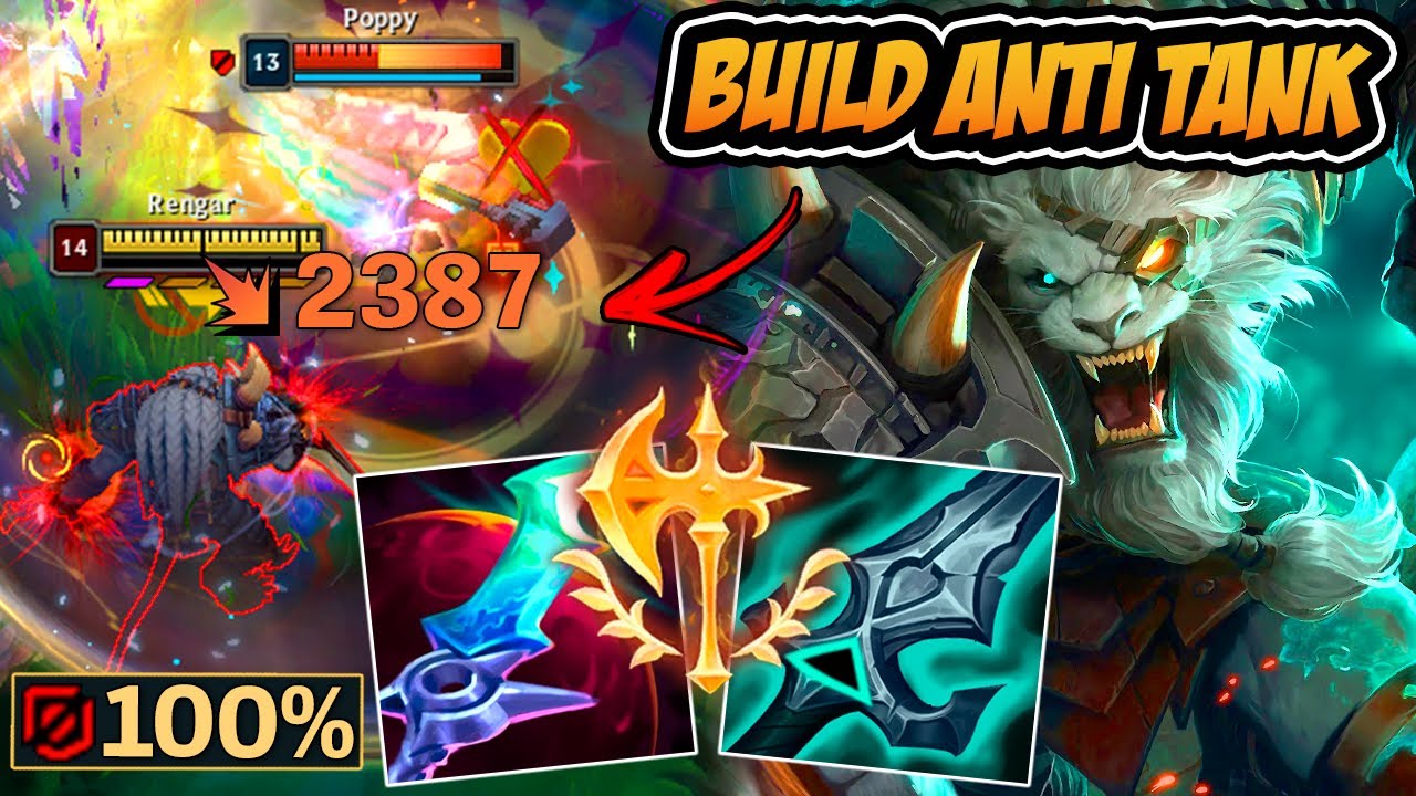 RENGAR BUILD ANTI TANK É ABSOLUTAMENTE OP *60 mil de dano* - LEAGUE OF ...