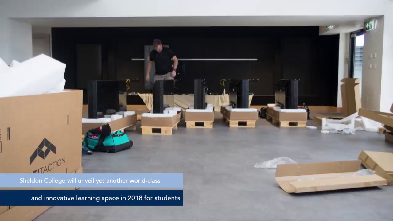 Sheldon College Time Lapse of MultiTaction installation - YouTube