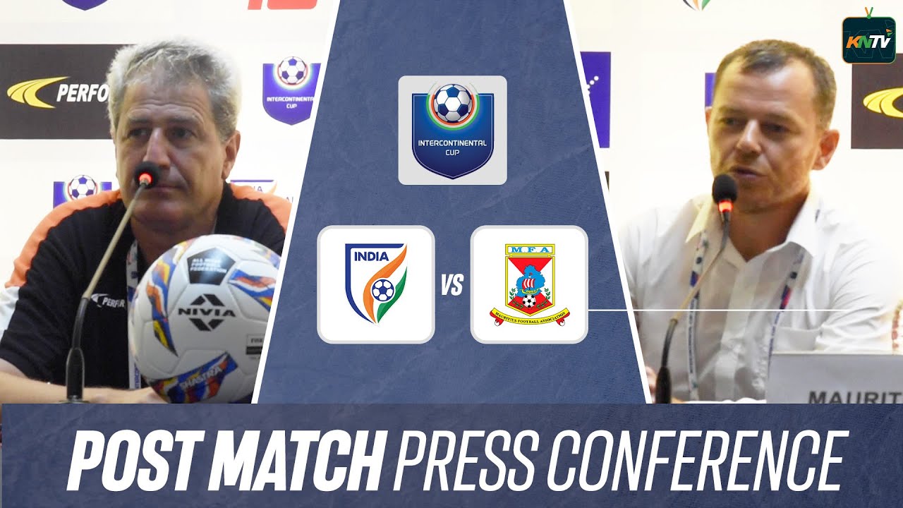 India vs Mauritius | Post-match Press Conference Ft. Manolo Marquez ...
