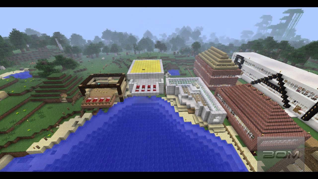 Builds Of MineCraft Week 3 OceanFront - YouTube