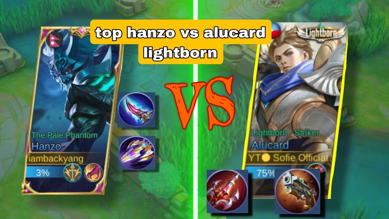 Hanzo VS Alucard lightborn ( the king of life steal )/#mobilelegends # ...