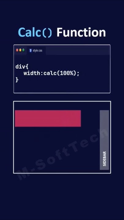 Use calc() to calculate the width of a div element #css3 #webdesign #webdevelopment #shortsfeed ...