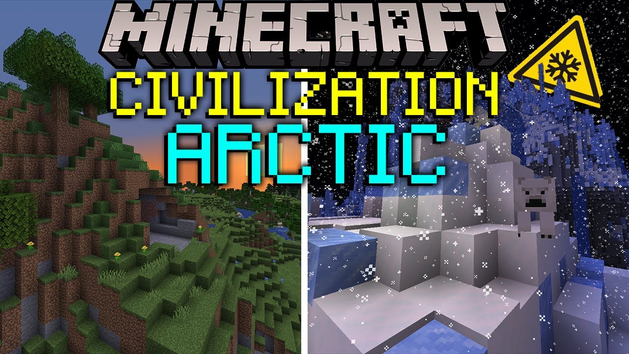 100 Players Simulate Civilization for 100 Days on my ARCTIC Minecraft ...