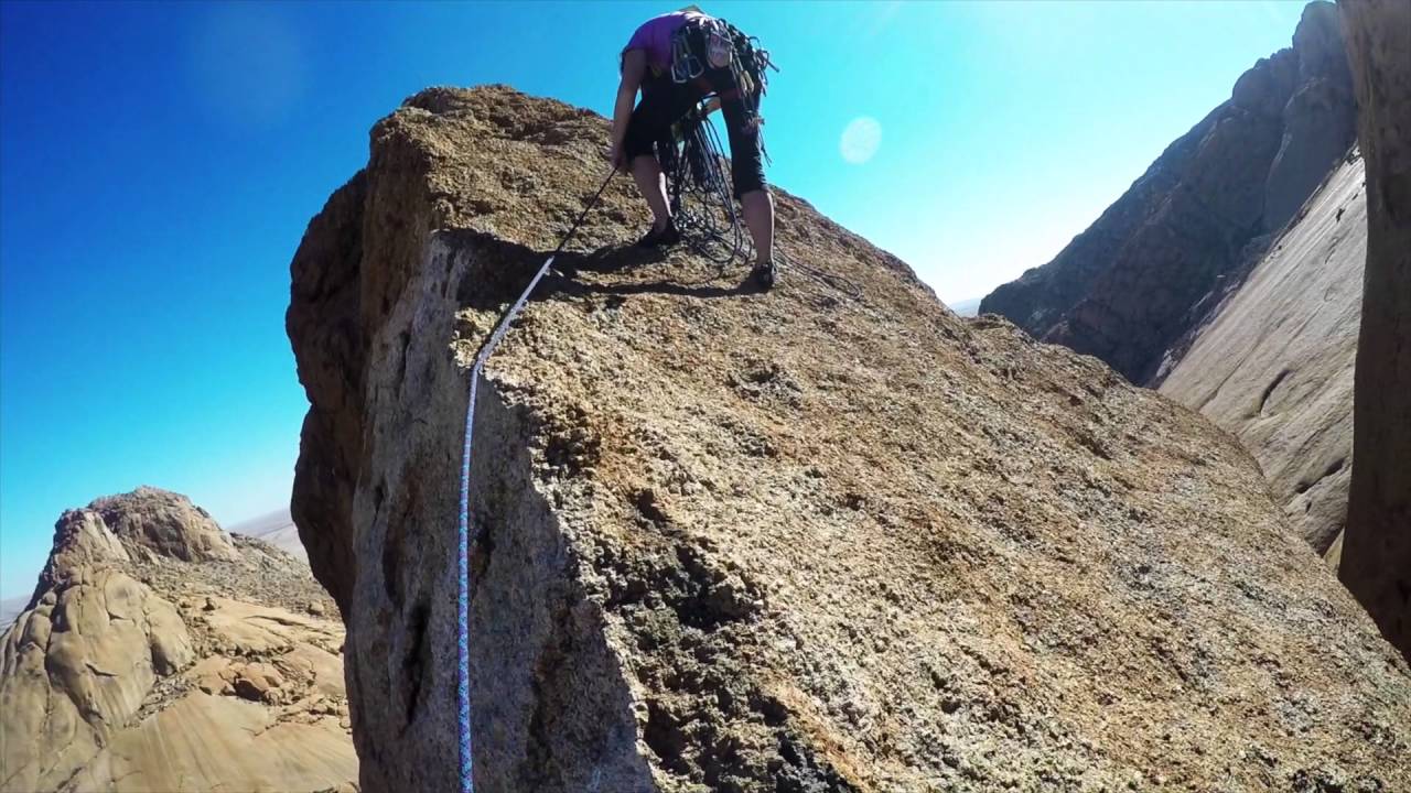Climbing Rhino Horn, Spitzkoppe, Namibia - YouTube
