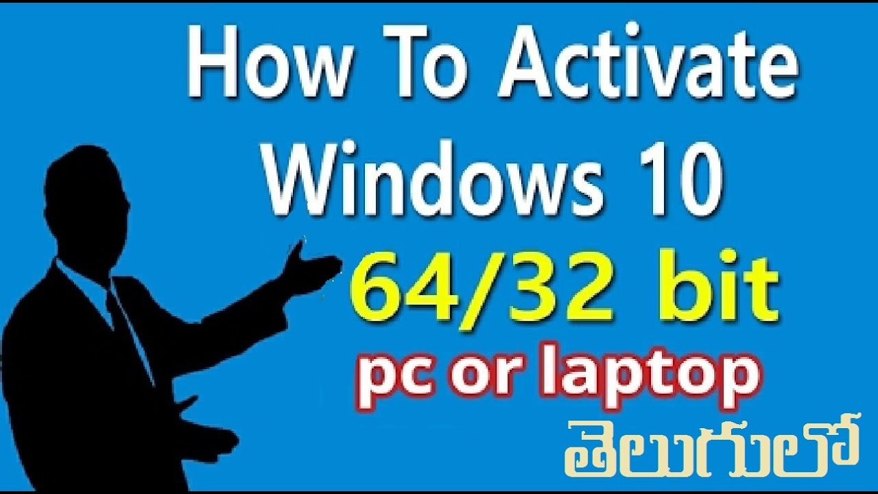 How To Activate Windows 10 Without Any Software For FREE In Telugu ...