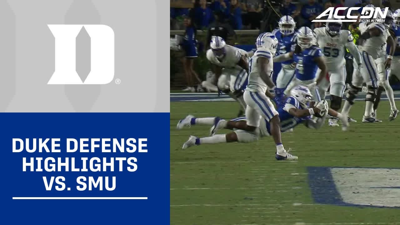 Duke Defense Highlights vs. SMU - YouTube