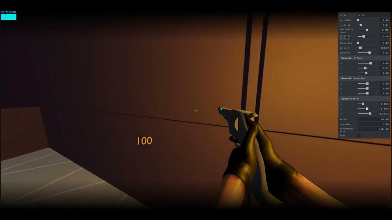 FPS Three.js : Lighting test - YouTube