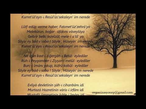 Yine bir yıl geçti Mah ı Muharrem Geldi   Sözleri