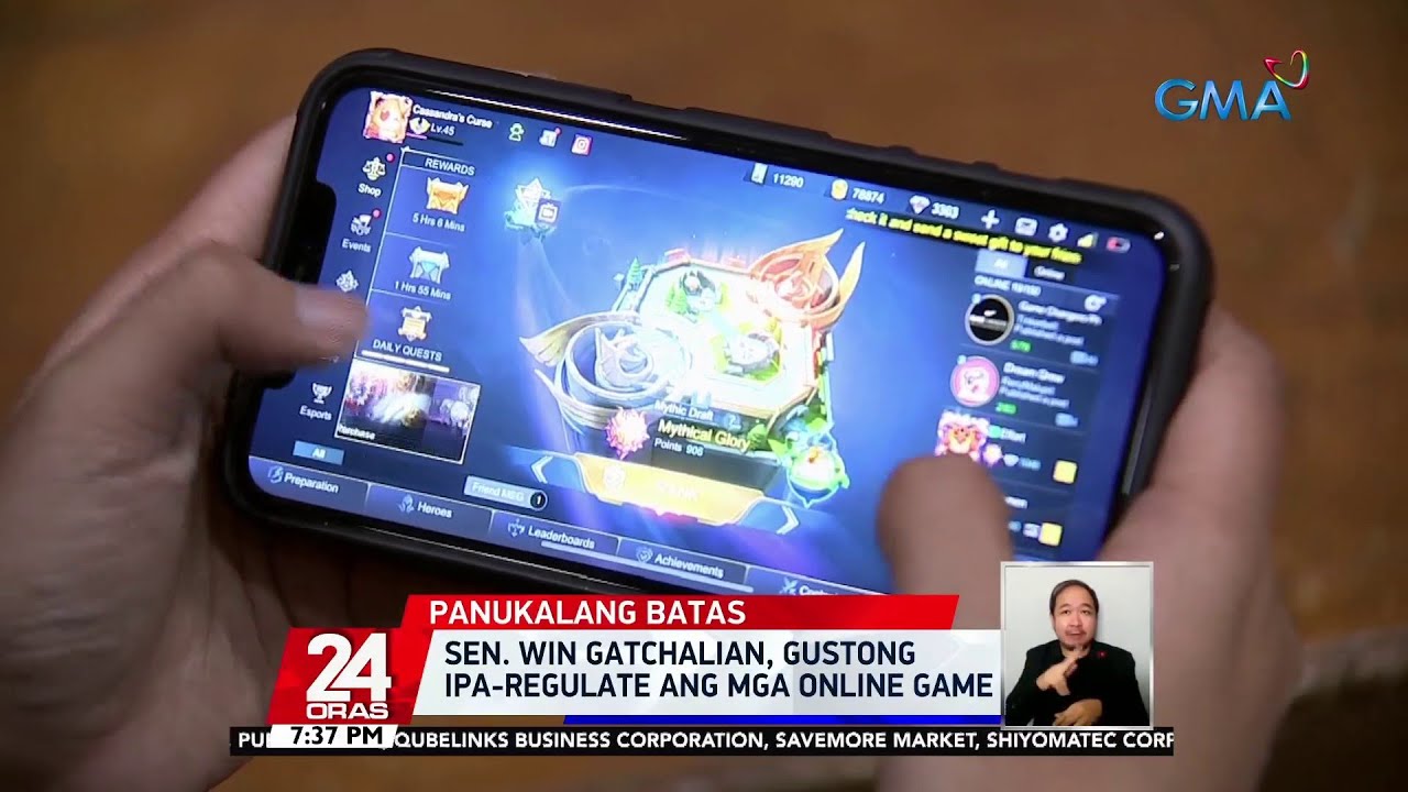Sen. Win Gatchalian, gustong ipa-regulate ang mga online game | 24 Oras ...