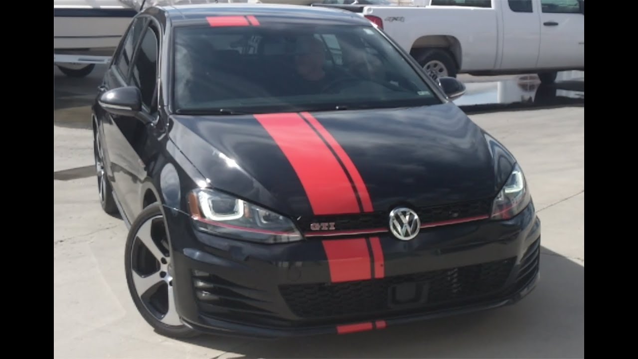 Racing Stipes VW Golf GTI - YouTube