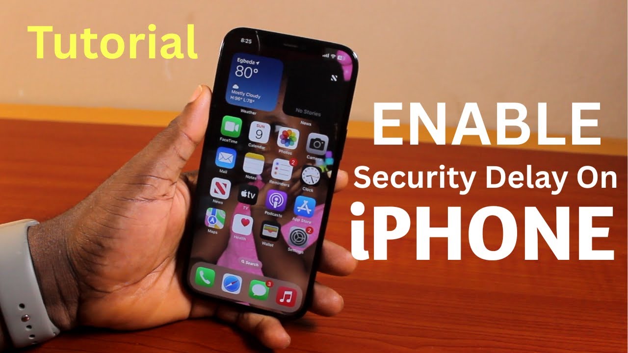 How to Turn On Security Delay on iPhone - YouTube