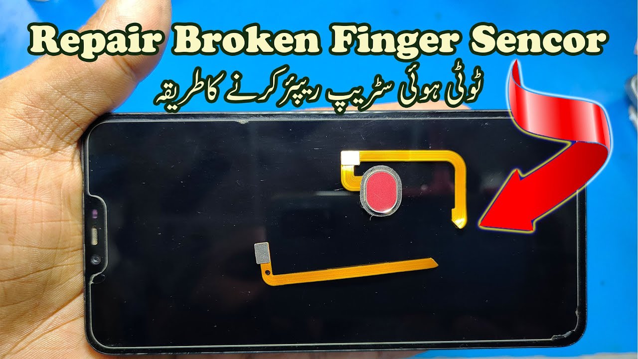 Repair Finger Sensor Broken Flex | Repair LCD Broken Strip - YouTube