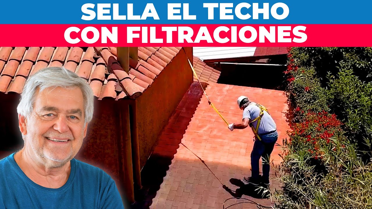 Cómo sellar un techo con filtraciones - YouTube