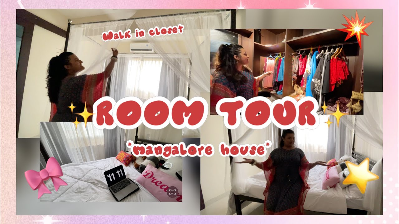 Mangalore *Room Tour* 🎀⭐️ | walk in closet ?! balcony 🥹 - YouTube