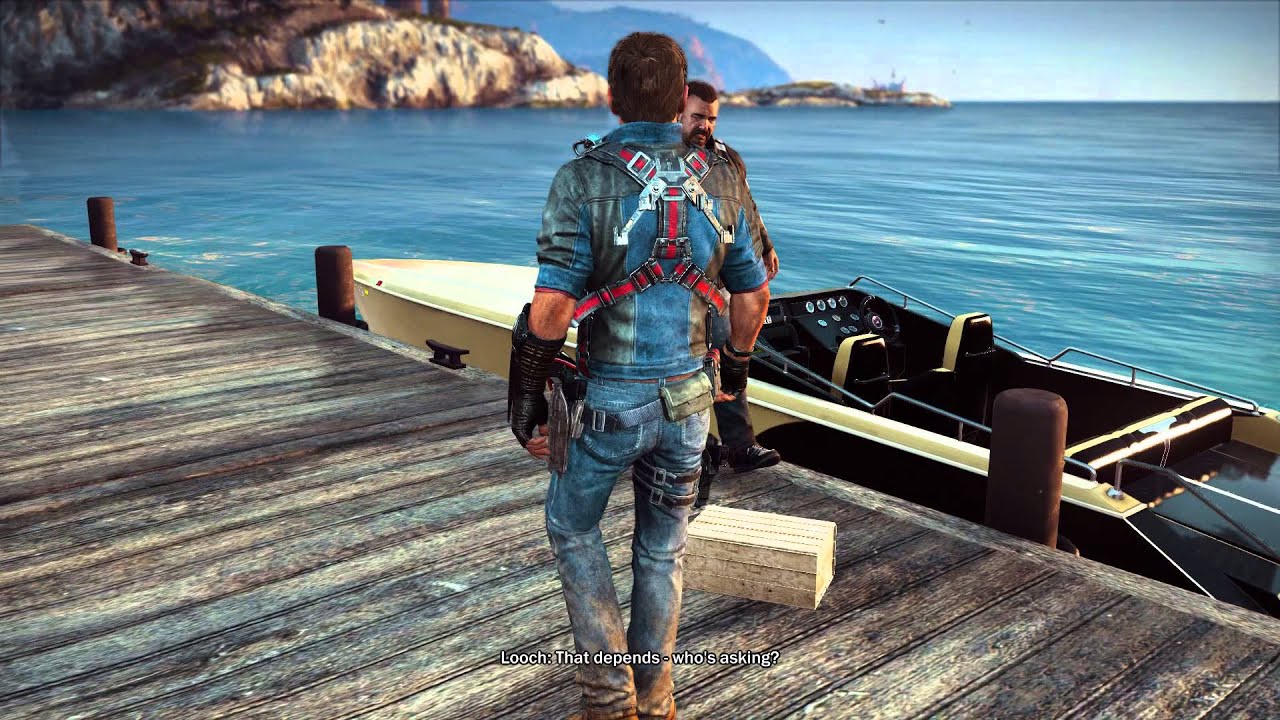 Just Cause 3 - Conflicted Interests: Rico Meets Looch on Docks ...
