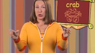 Asl Printable Sign For Crab
