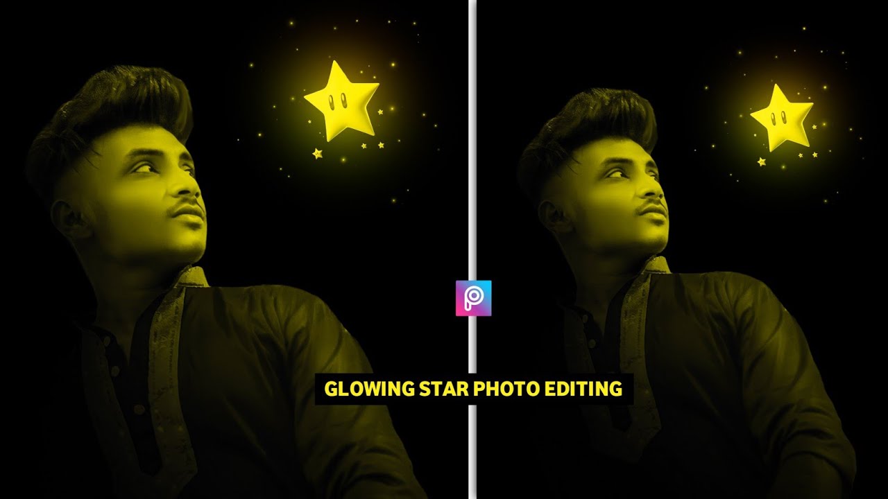 New Glowing Star Photo Editing Tutorial in Picsart || Picsart Photo ...
