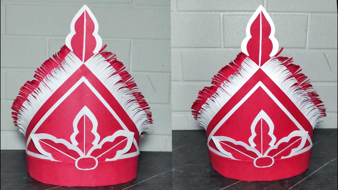 Paper Hat Making At Home - Paper Crown Making - Paper Cap Making - YouTube