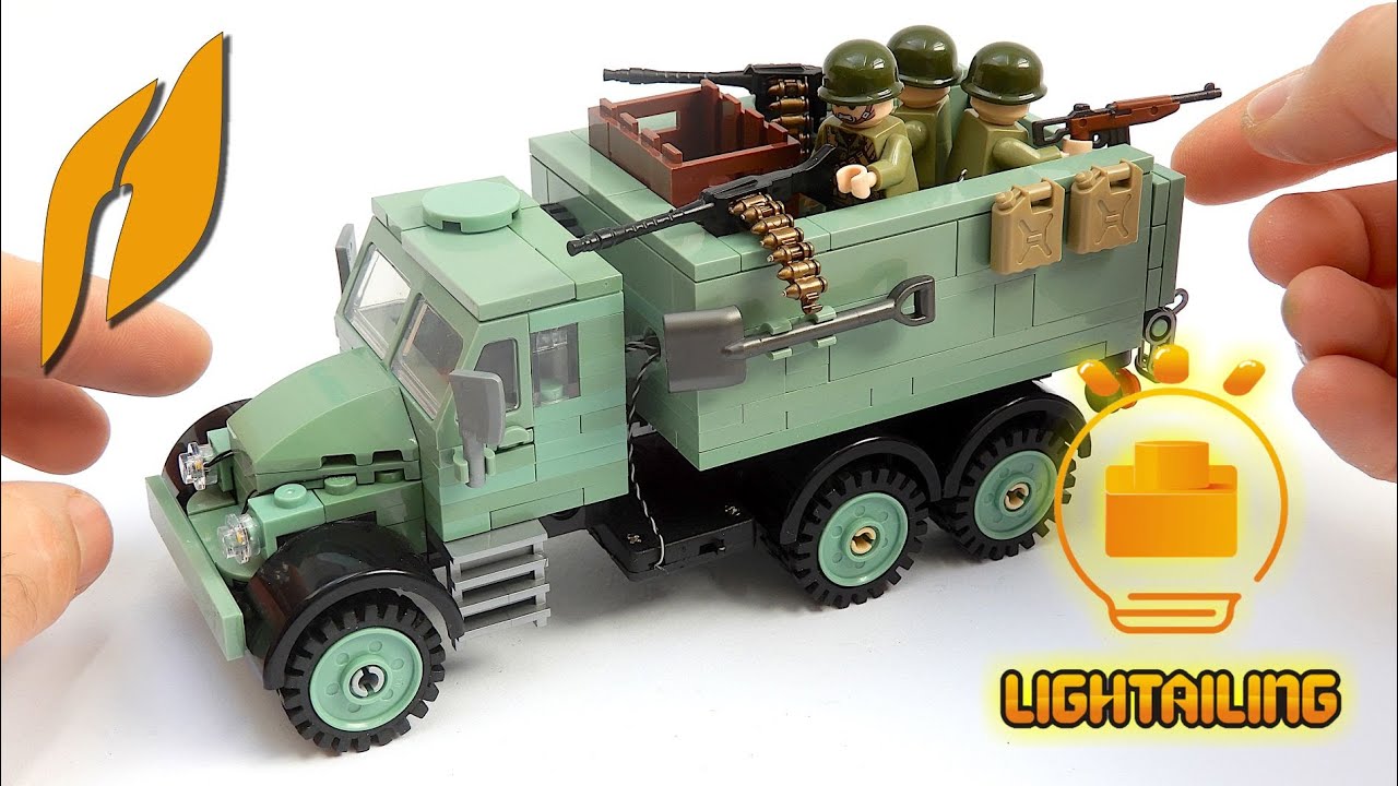 Praga V3S / Gun Truck / Lightailing LED lights (MOC - 4K) # ...