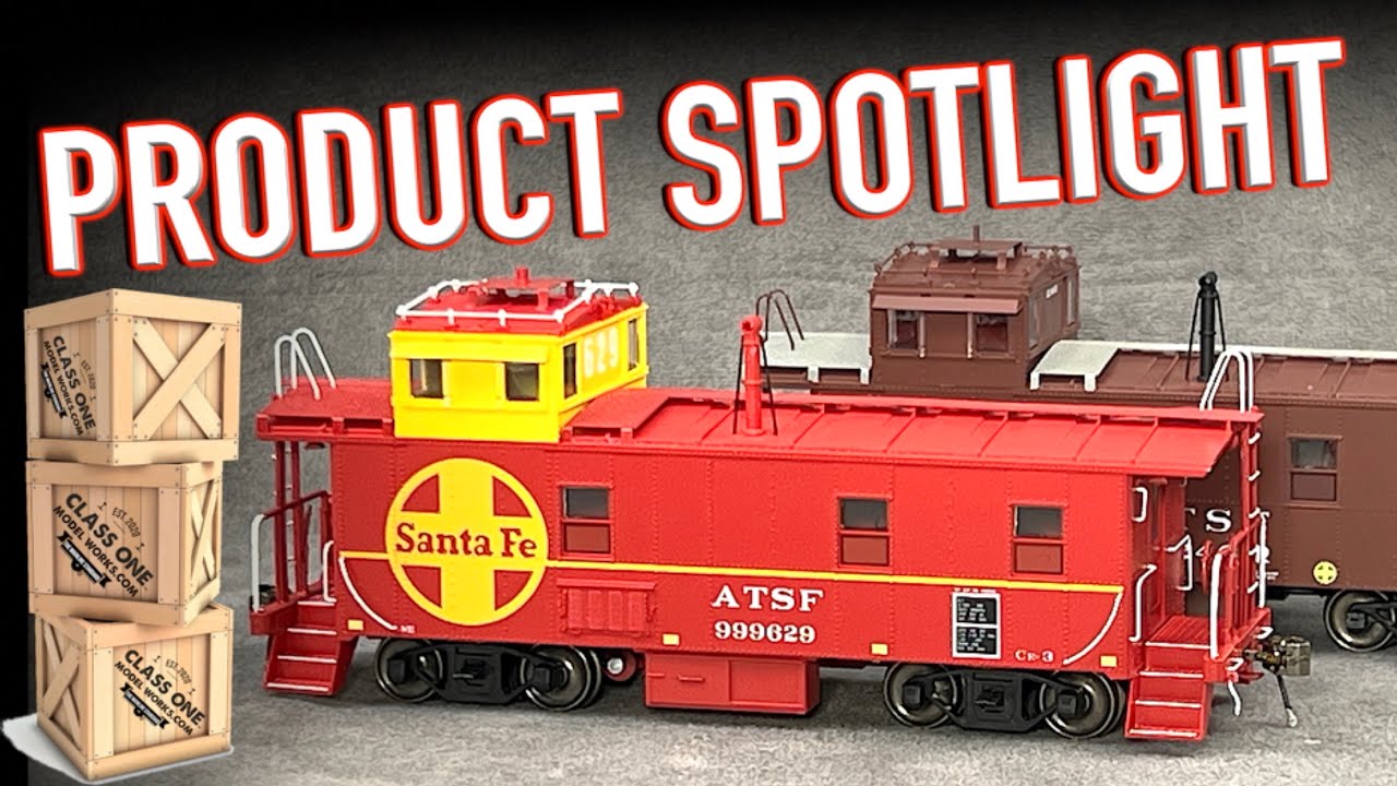 ATSF Peaked Roof HO Scale Caboose Waycar Class One Model Works Product ...