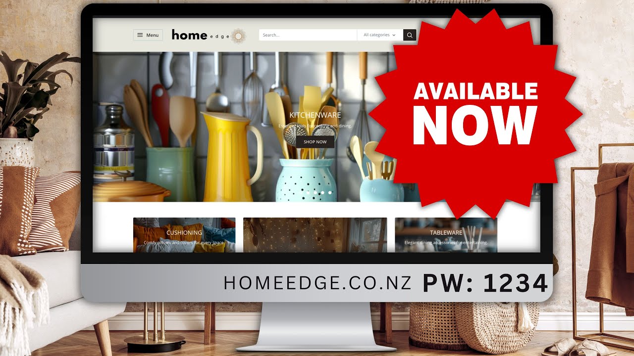 Ready-to-Go Dropshipping Website (homeedge.co.nz Password: 1234) with Expert Training and ...