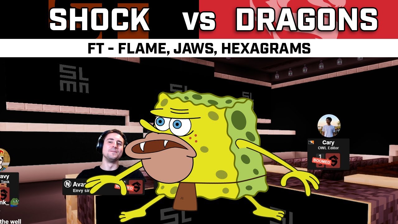 Caveman Companion Streamer | Shock vs Dragons ft Flame, Jaws, Hexagrams ...