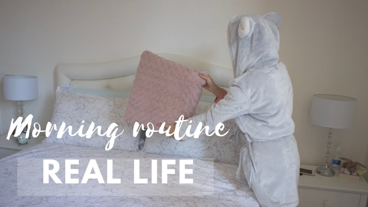 MORNING ROUTINE: REAL LIFE!! - YouTube