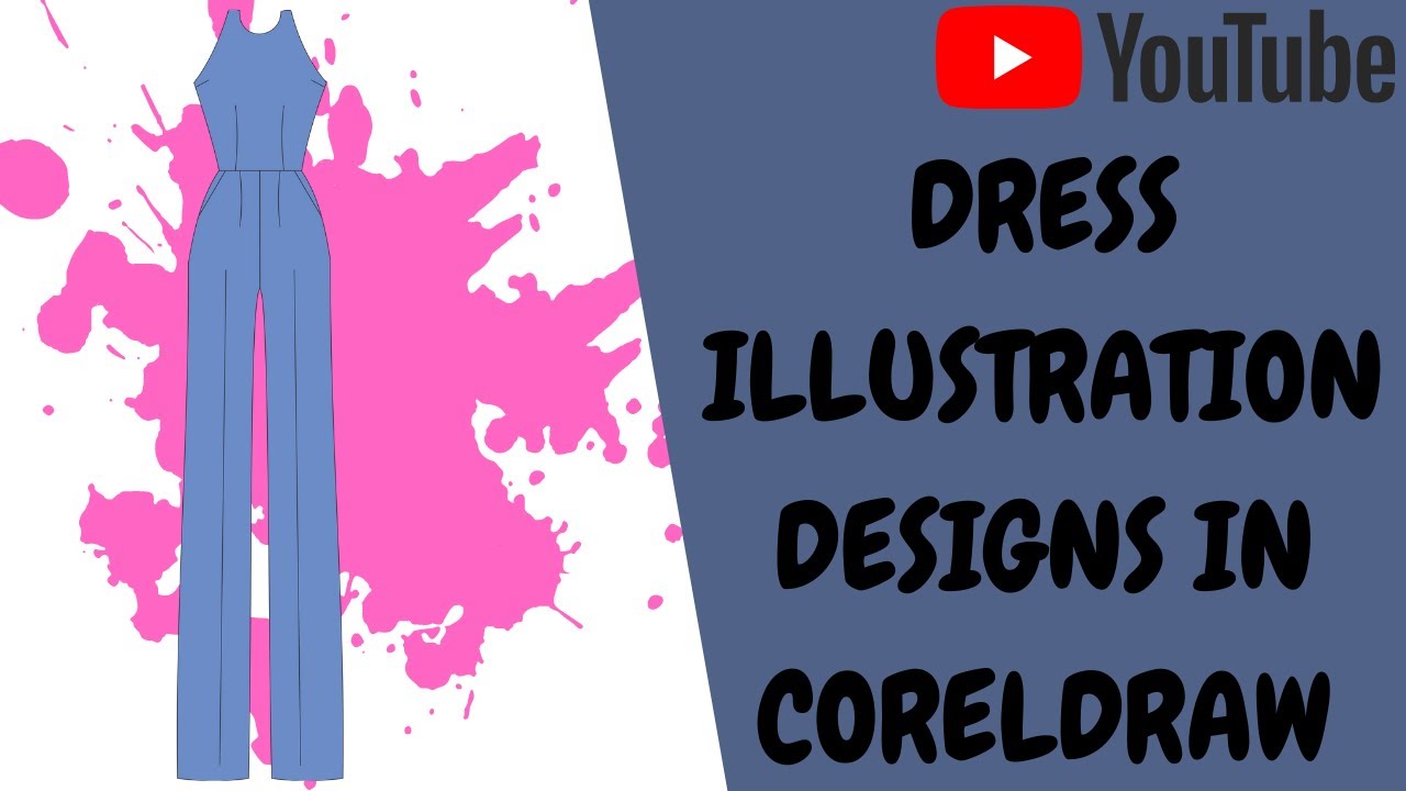 dress making toutorial in coreldraw - YouTube