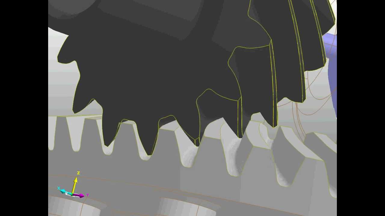 RecurDyn Contact Modeling: Differential Gear 01 - YouTube
