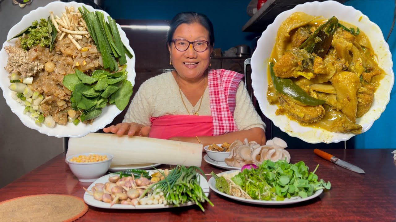 KOUKHA kangou, lafu eronba, chenggum || Manipuri home cooking ...