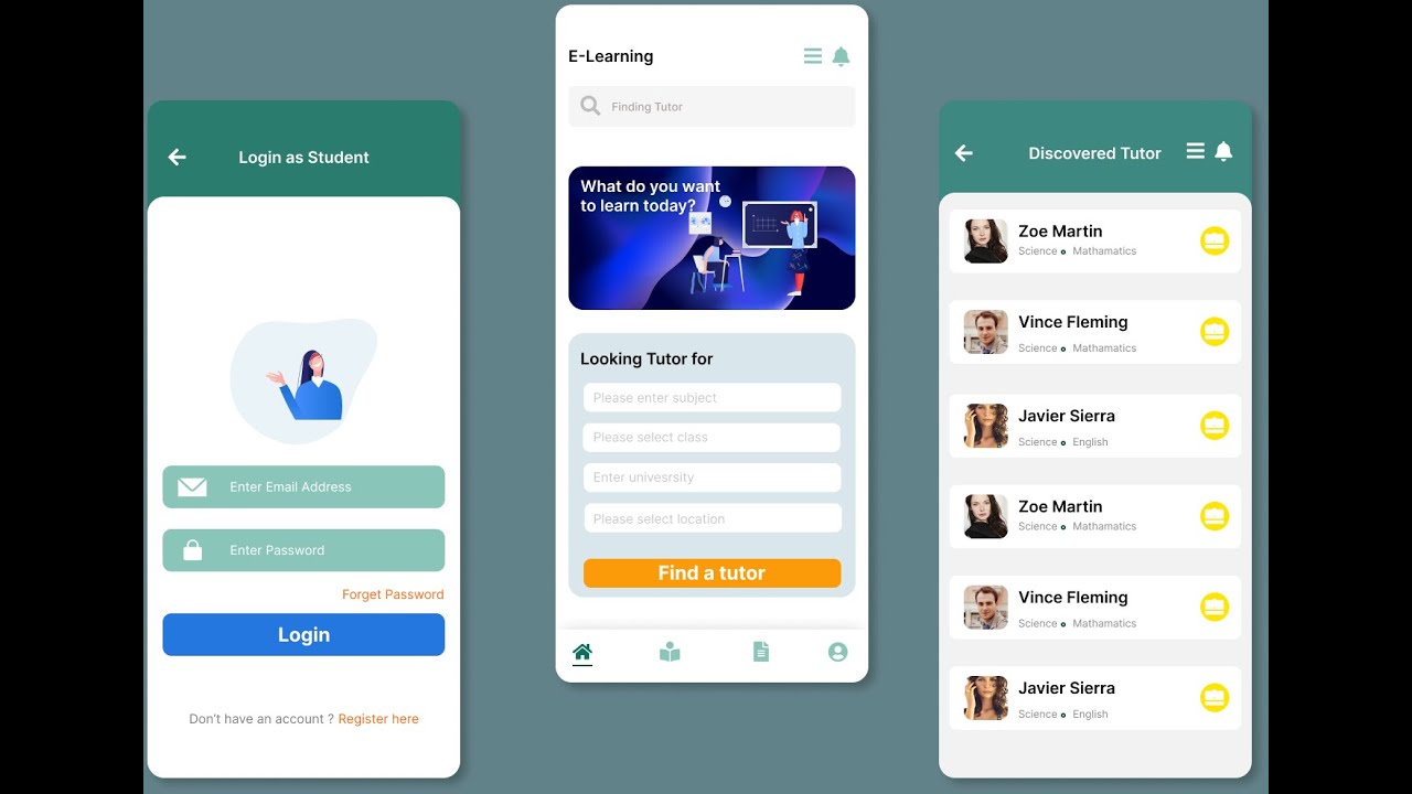Educational App UI Design ..... #ui #uidesign #uxdesign #appdesign # ...