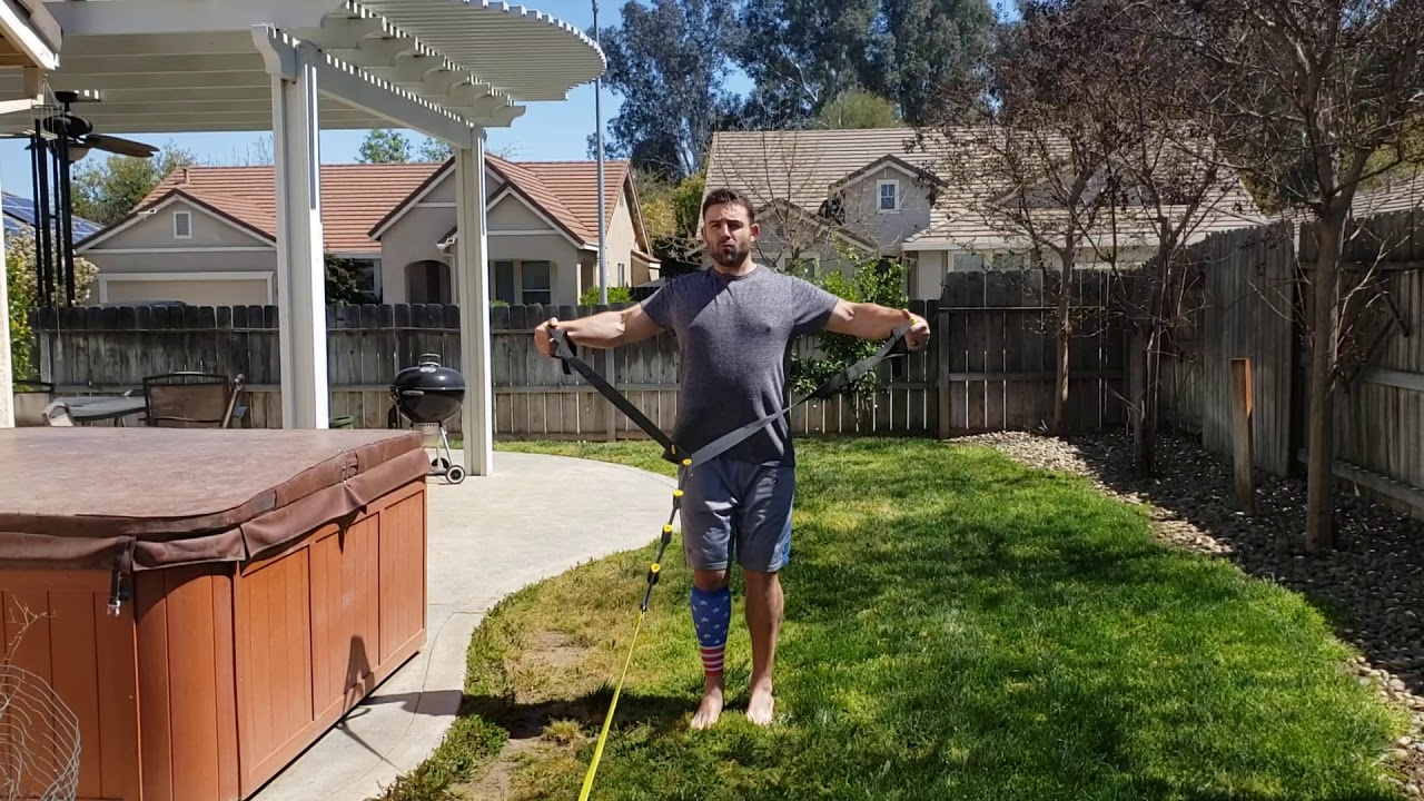 Upper body sled movements - YouTube