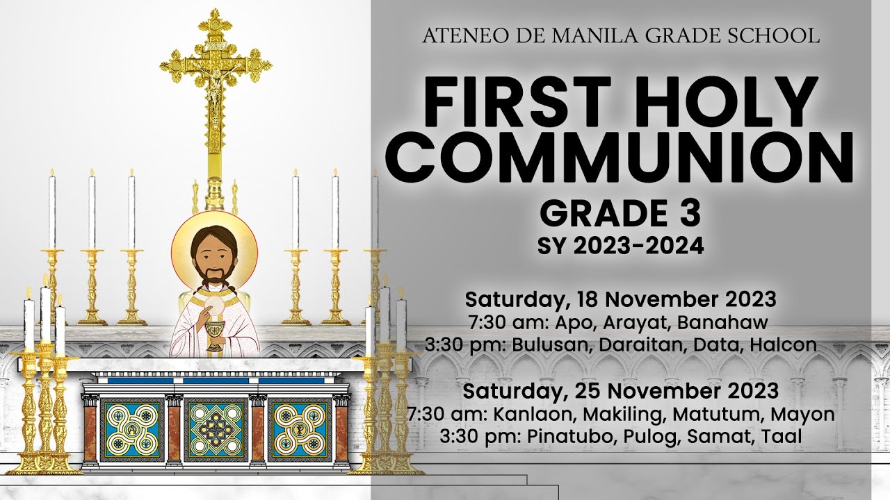 AGS Grade 3 First Holy Communion | 25 November 2023 PM - YouTube