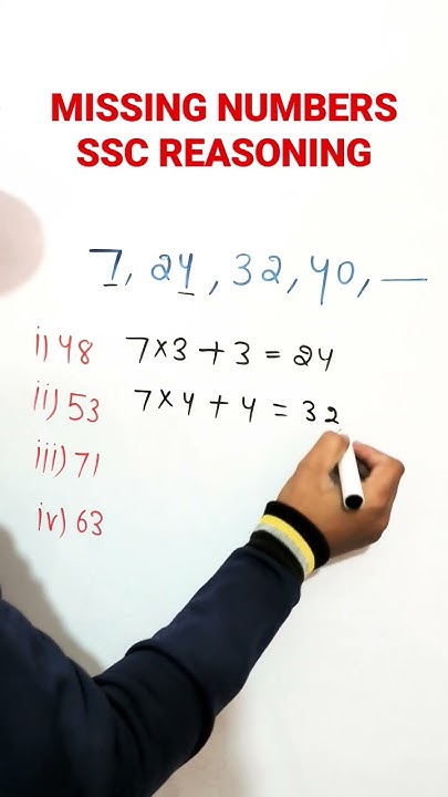 SSC REASONING SHORT TRICK ! HOW TO FIND MISSING NUMBERS REASONING | SSC GD REASONING CLASSES # ...