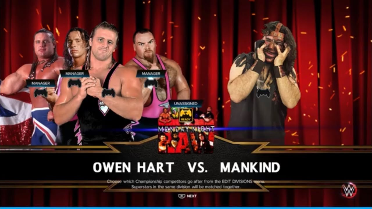 Owen Hart Vs Mankind wwf 2k23 - YouTube