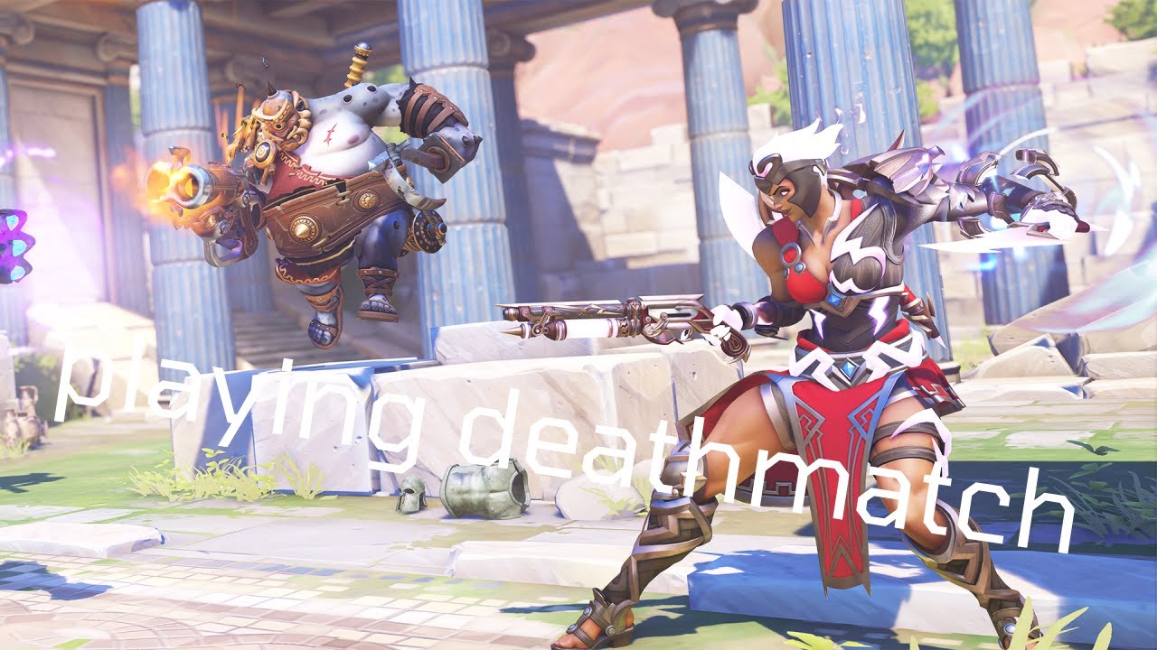 playing overwatch match - YouTube