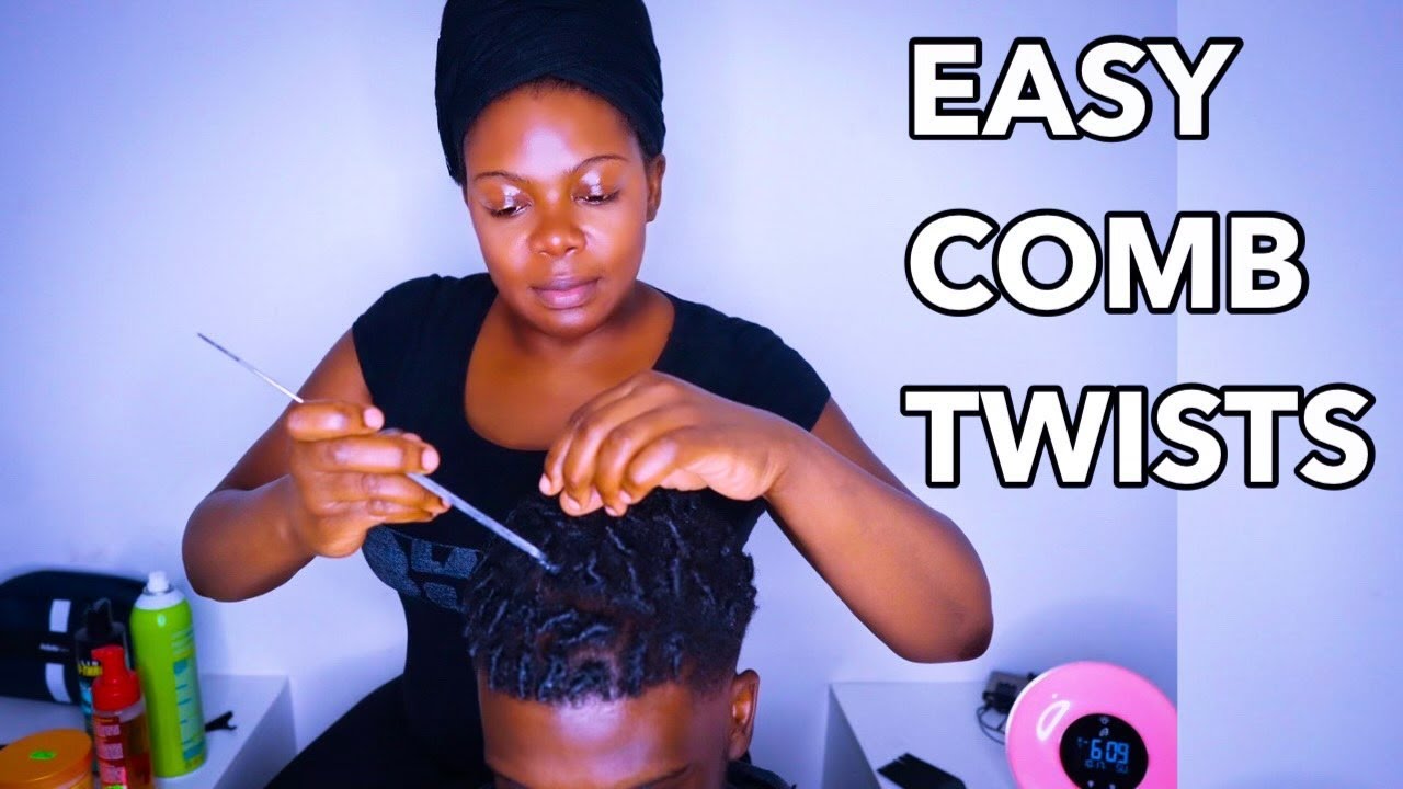 EASY COMB TWISTS FOR STARTERS || TWISTS FOR SHORT NATURAL HAIR TUTORIAL ...