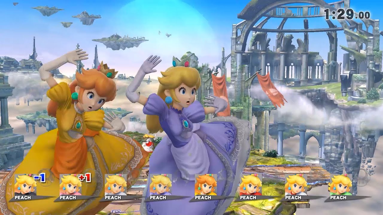 Smash Wii U - 8 Peaches Battle (Only Blast and Screen KO) Part 13 - YouTube
