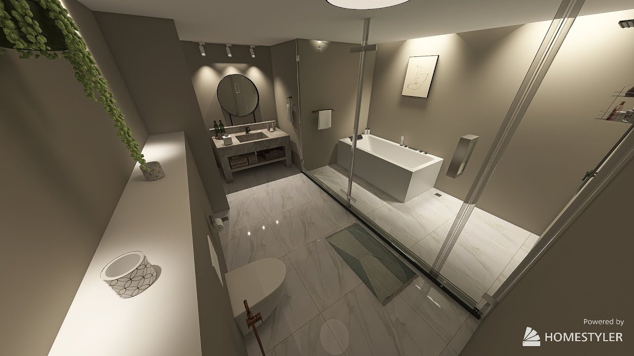 Modern Bathroom Design Tutorial Part 1 | Homestyler - YouTube
