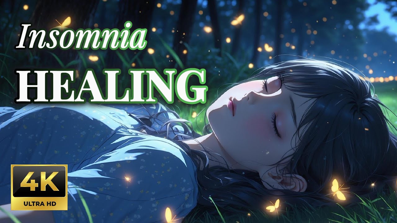 Insomnia Healing Music 🌿 Fireflies and Forest Calm | Deep Sleep ...
