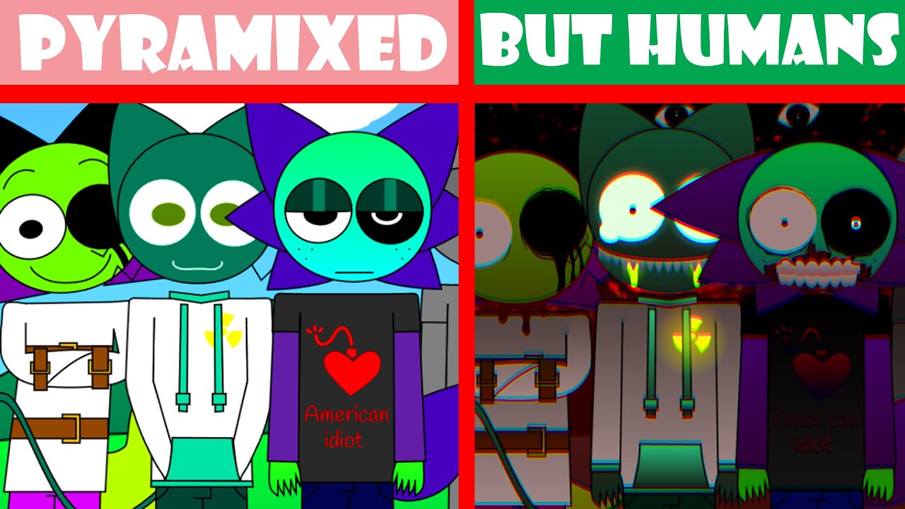 Sprunki Pyramixed But Humans [0.9 UPDATE] - YouTube