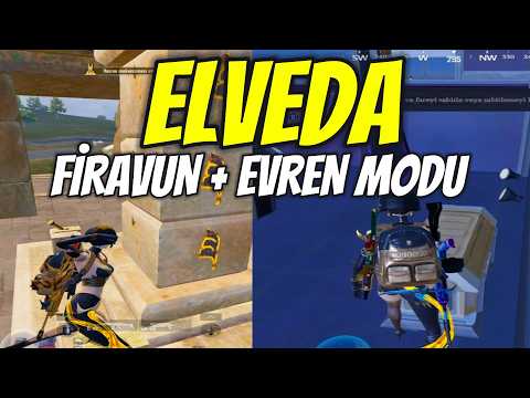 ELVEDA FİRAVUN + EVREN MODU ! BURAK GAME SOLO SQUAD PUBG Mobile