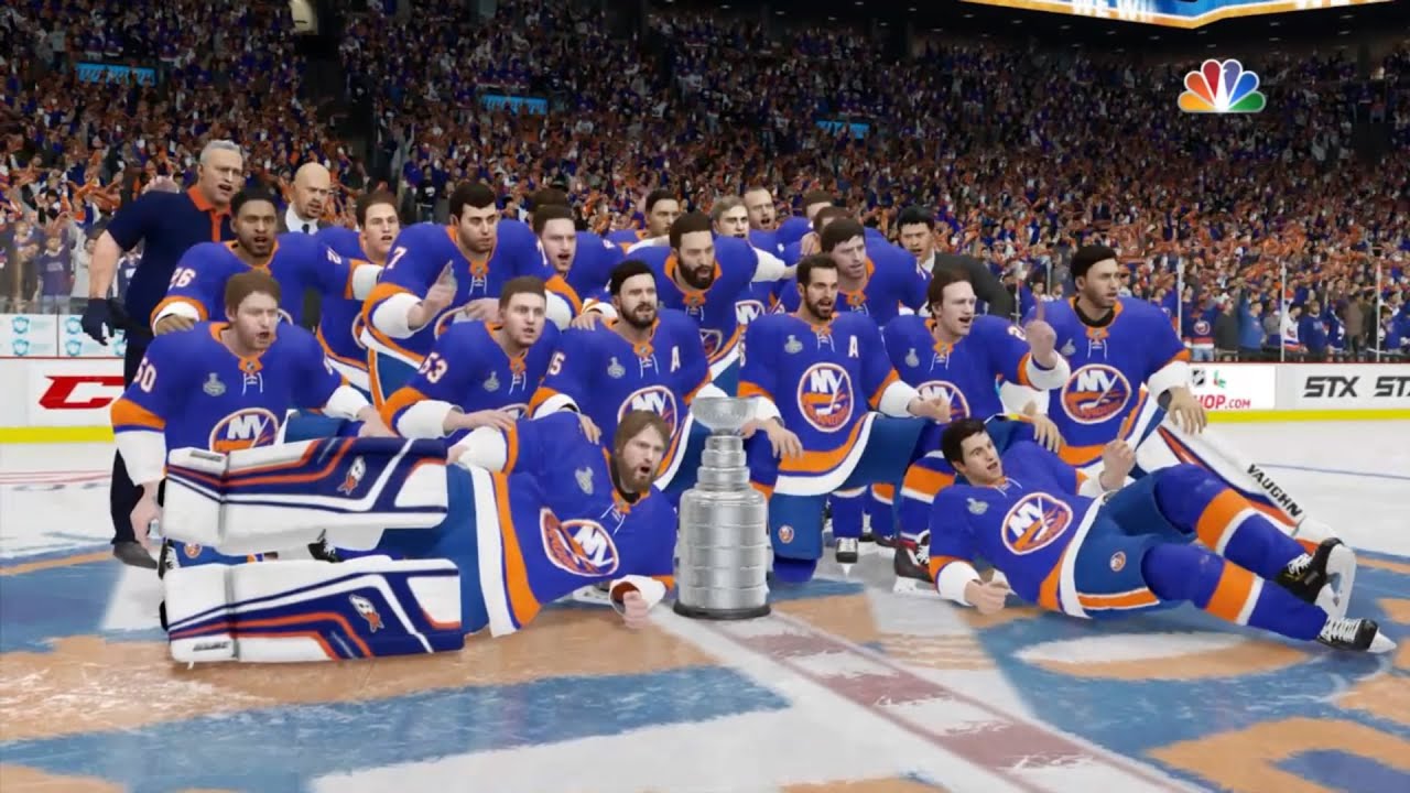 NHL 19 - NEW YORK ISLANDERS STANLEY CUP CELEBRATION - YouTube
