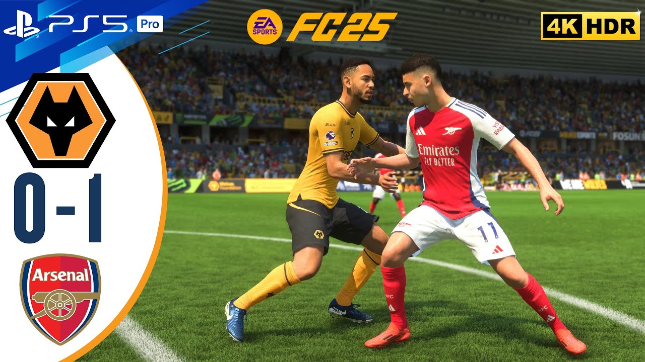 FC 25 - Wolves vs Arsenal | Premier League 24/25 Full Match | PS5 Pro ...