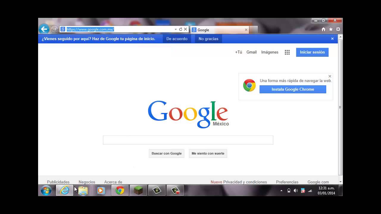 Como cambiar tu buscador de internet explore 2014 - YouTube