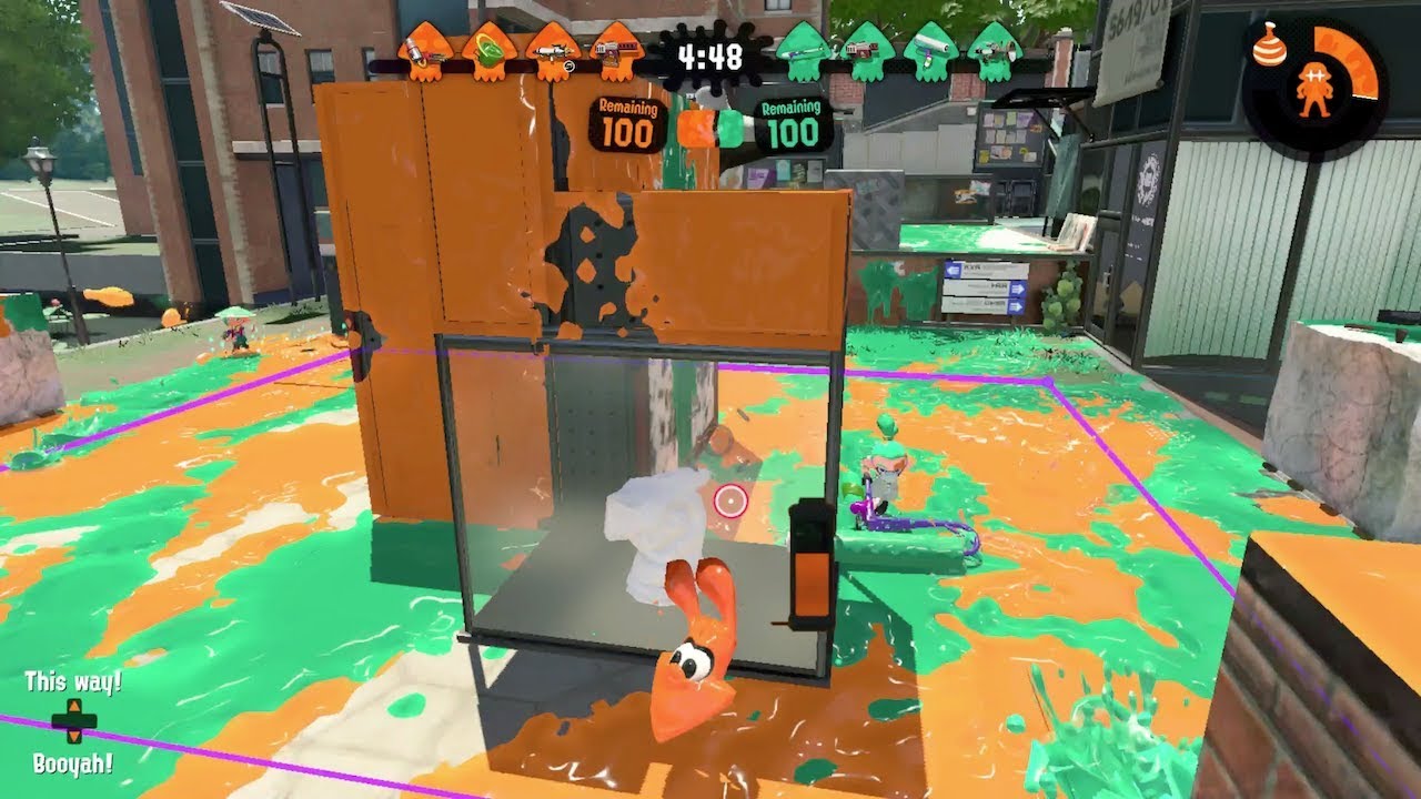 Splatoon 2: Splat Zones can get aggressive [6(2)-1, Tri-slosher] - YouTube
