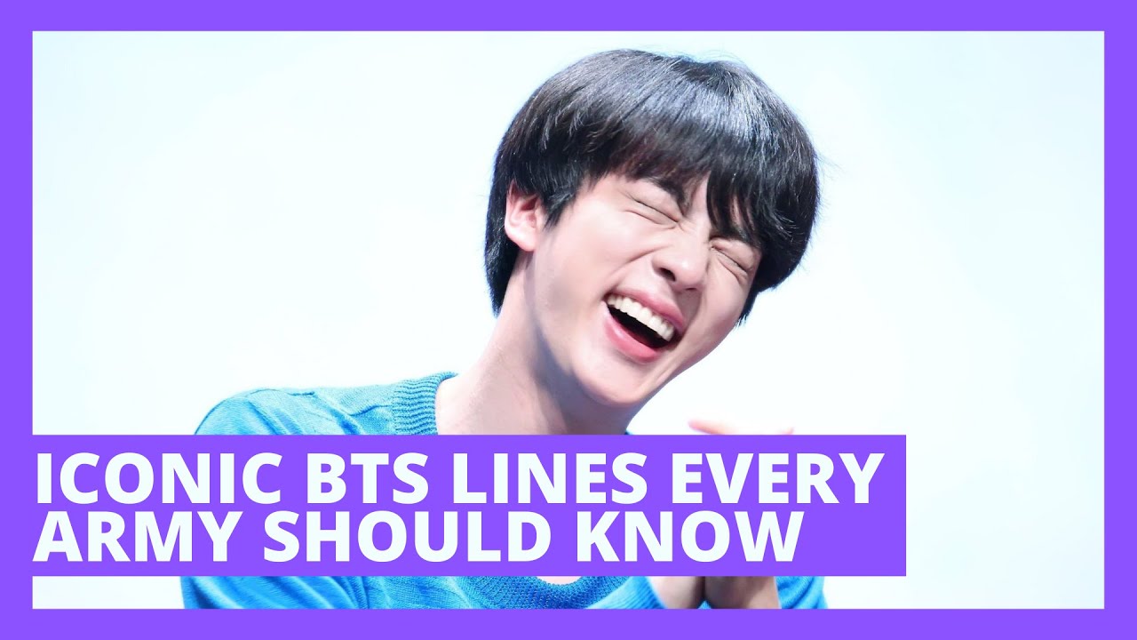 BTS Iconic Lines that Every ARMY Should Know! - YouTube