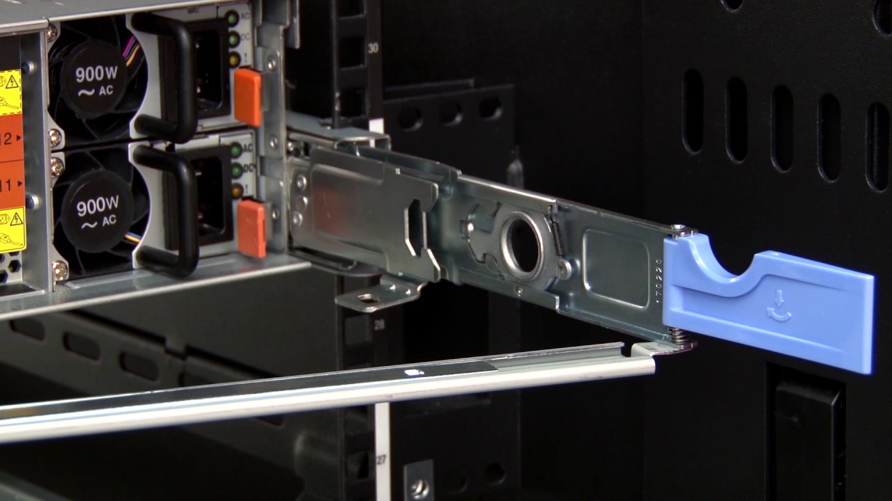 Lenovo Thinksystem SR630 installing a hot-swap power supply - YouTube