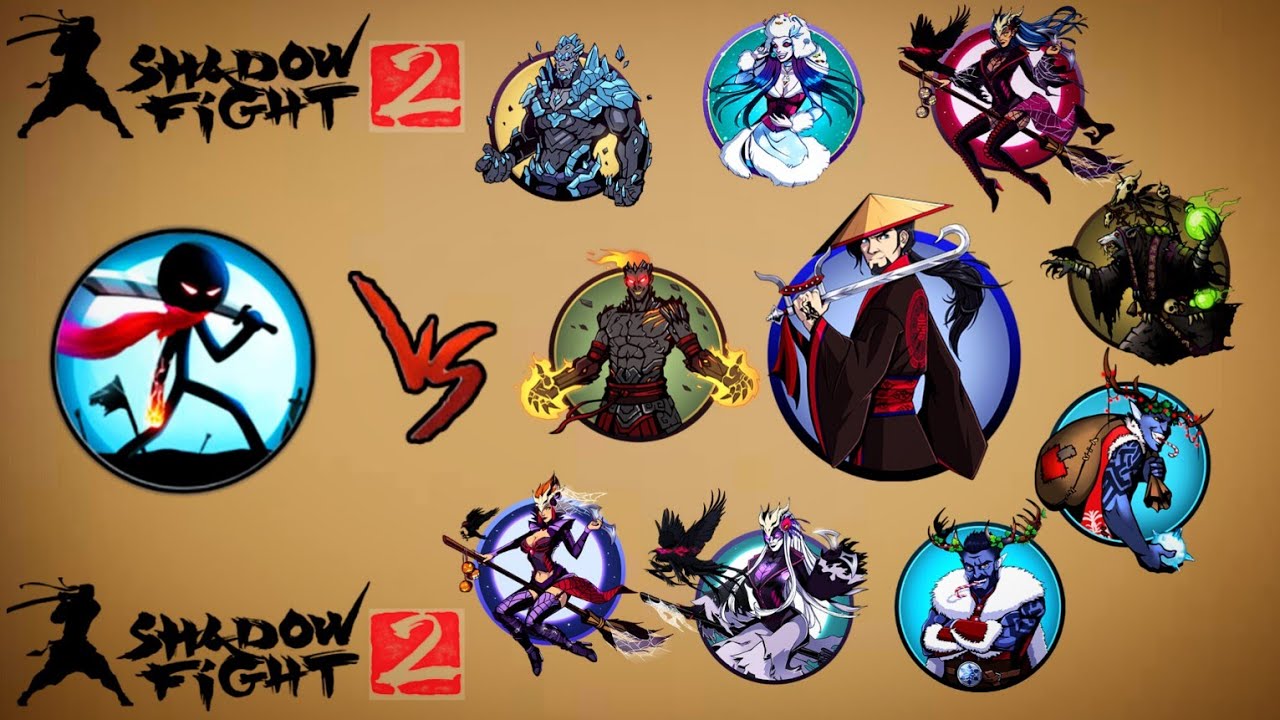 Shadow Fight 2 | Stickman Vs Random Bosses Gameplay - YouTube