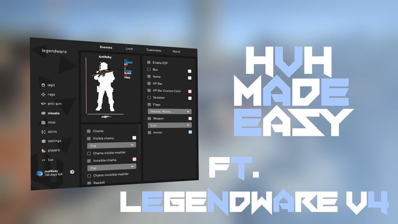 HvH made easy by Legendware v4 ft. Onna Come Up. - YouTube